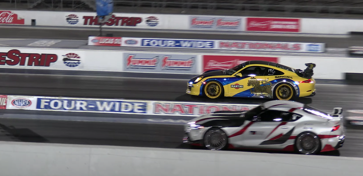 A Porsche 911 Shows A Toyota GR Supra Why It's King Of The Drag Strip