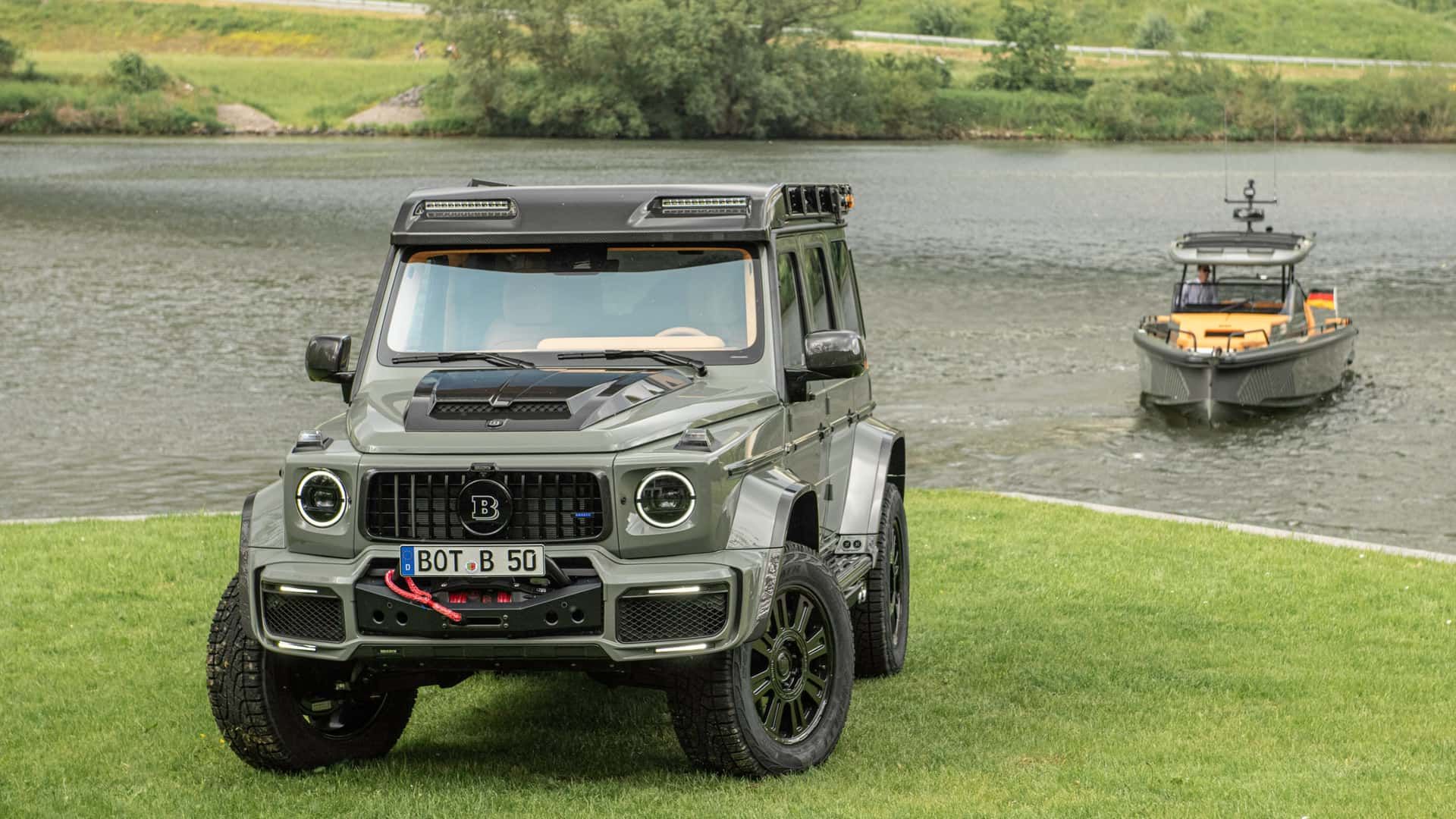 Brabus Stealth Green Package: A Mercedes G63, Boat, And Watch Valued At ...