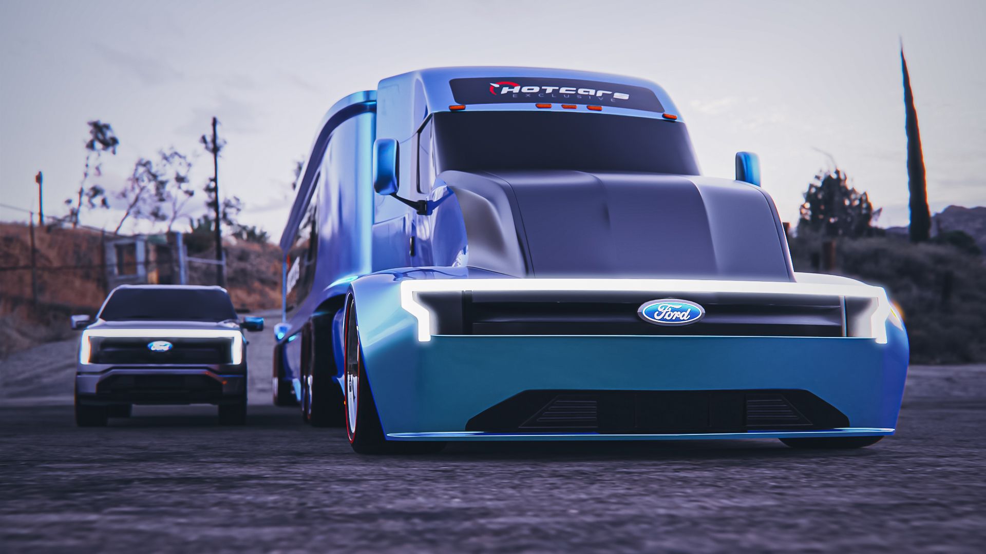 Ford F-150 Lightning Semi Truck