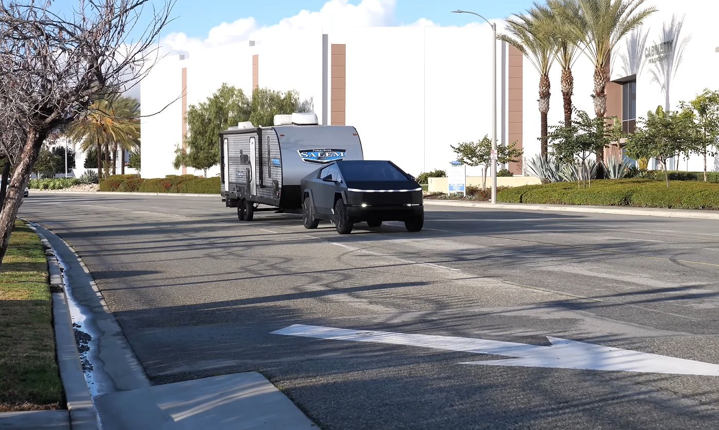 Real World Scenarios Put Tesla Cybertruck's Towing Capability To The Test