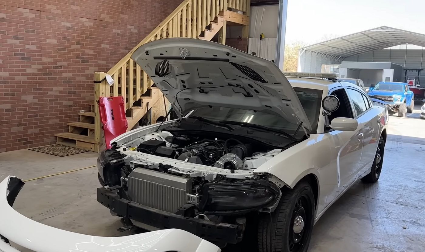This Widebody Dodge Charger "Cop Car" Frightens Drivers On The Road