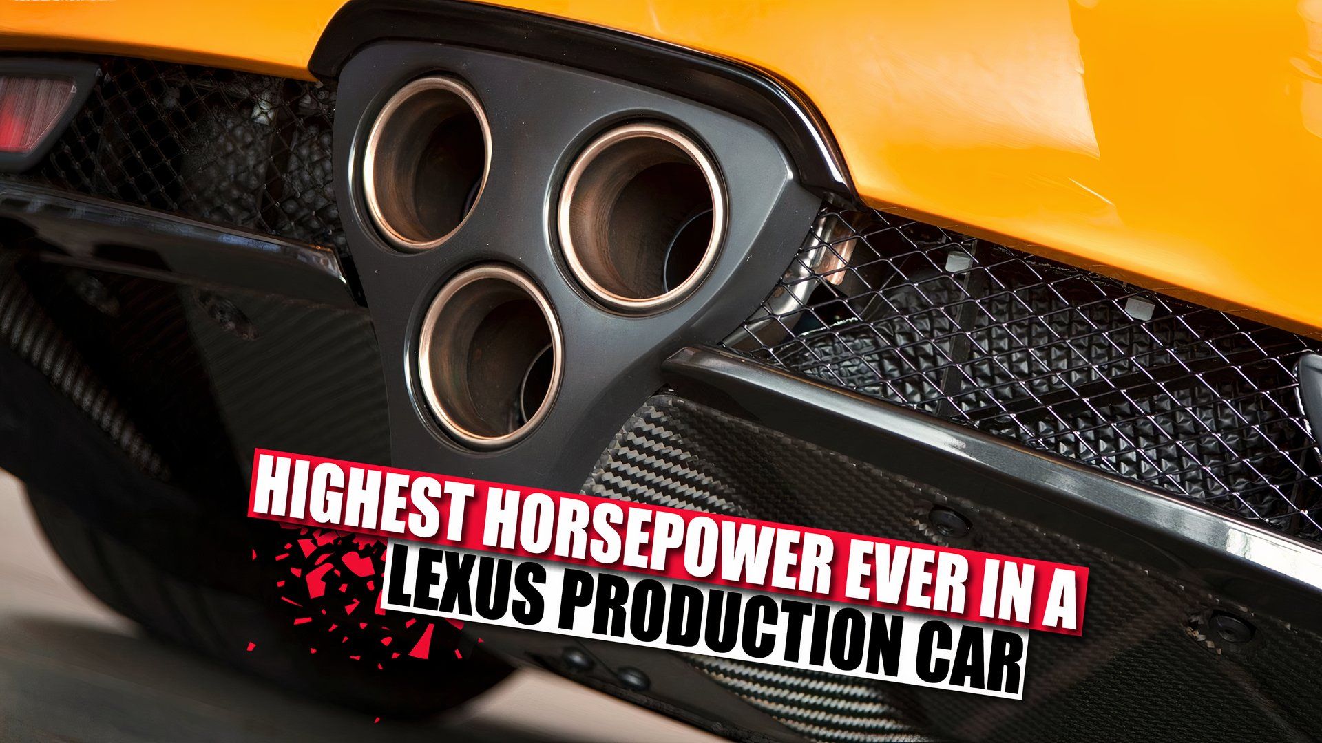 The Highest Horsepower Ever In A Lexus Production Car