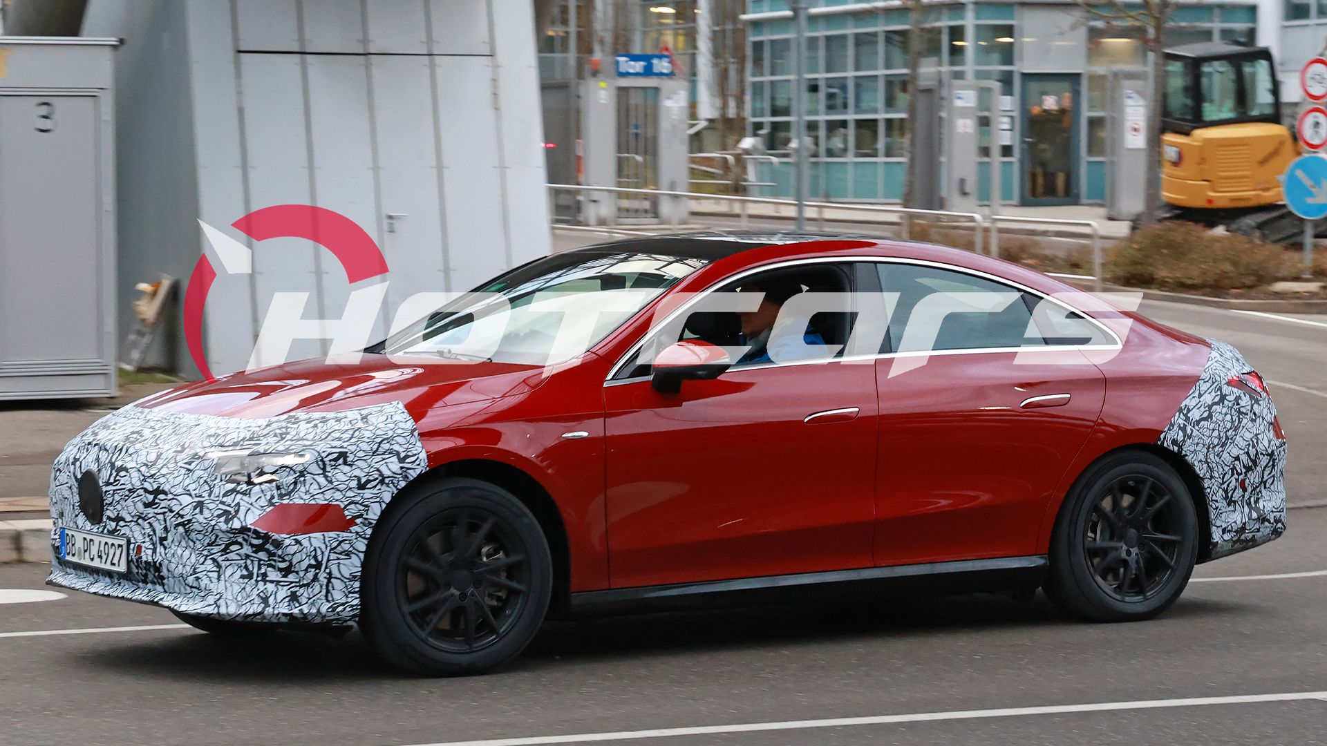 2026 Mercedez-Benz CLA EV Spied During Test Drive