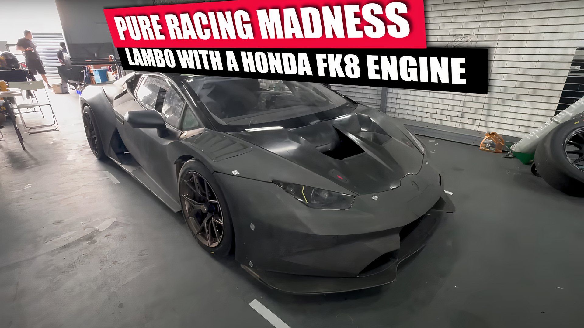 Pure Racing Madness Sees A Lamborghini Packing A Honda FK8 Engine