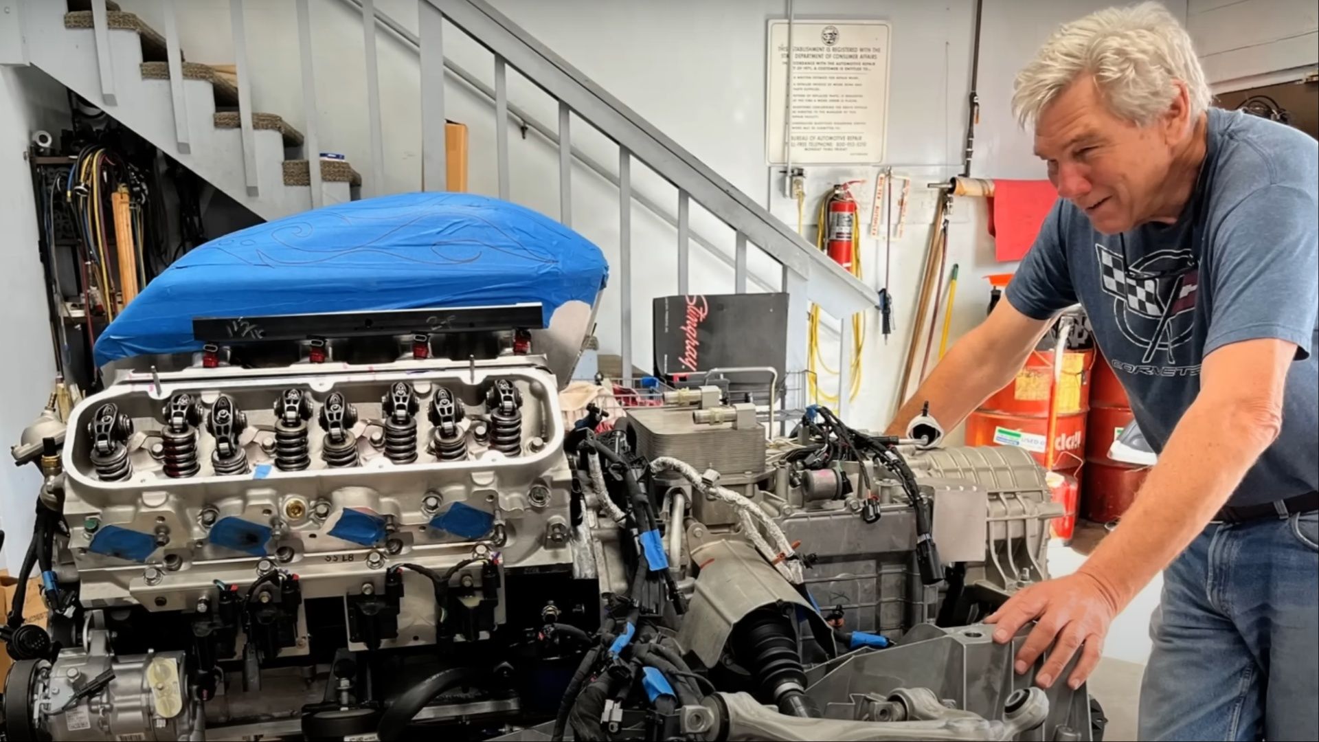 World's First 8.1-Liter Big Block C8 Corvette Goes For A Drive