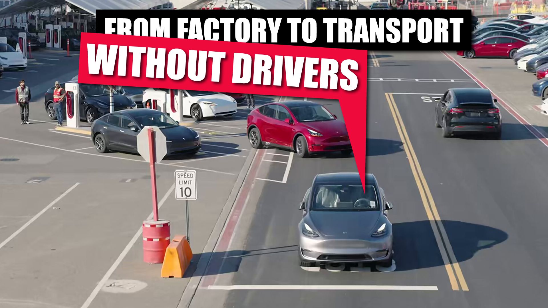 Watch: Tesla's EVs Now Drive Themselves From Factory to Transport Truck