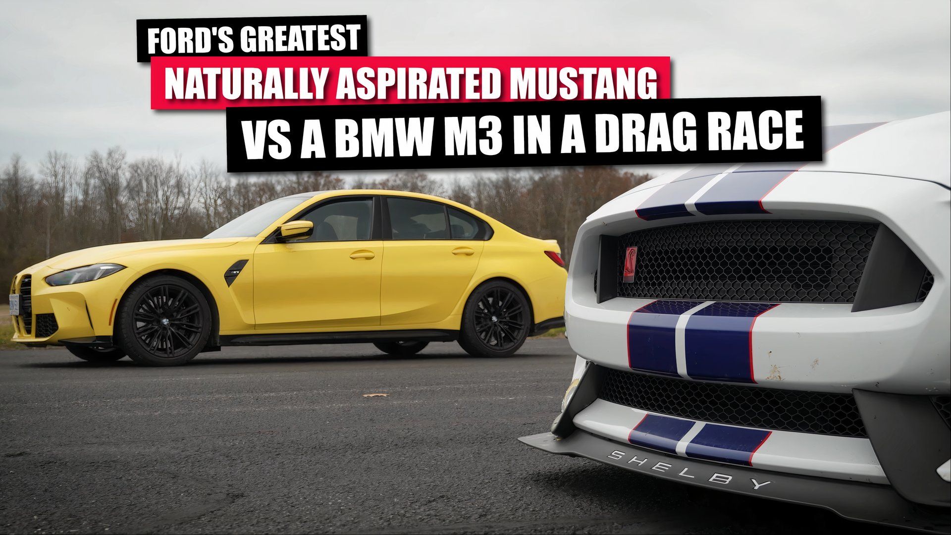 Watch Ford's Best NA Mustang Annihilate A BMW M3 In A Drag Race