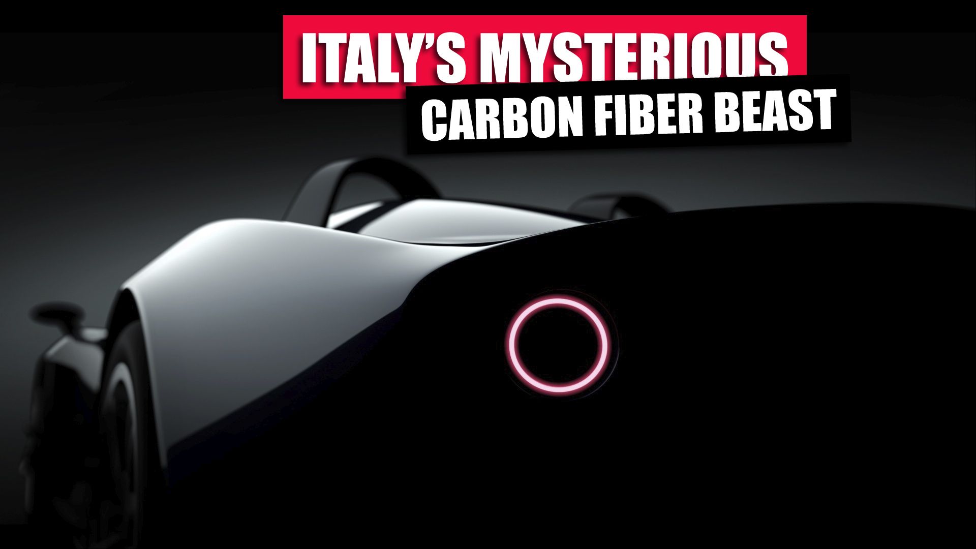 Italy’s Latest Supercar Is A Carbon Fiber Mystery