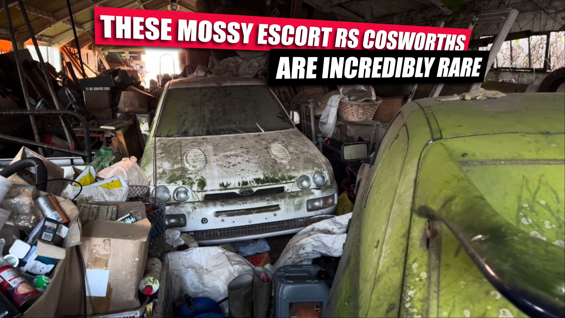 Ultra-Rare Ford Escort RS Cosworths Discovered In Mossy Hiding Spot