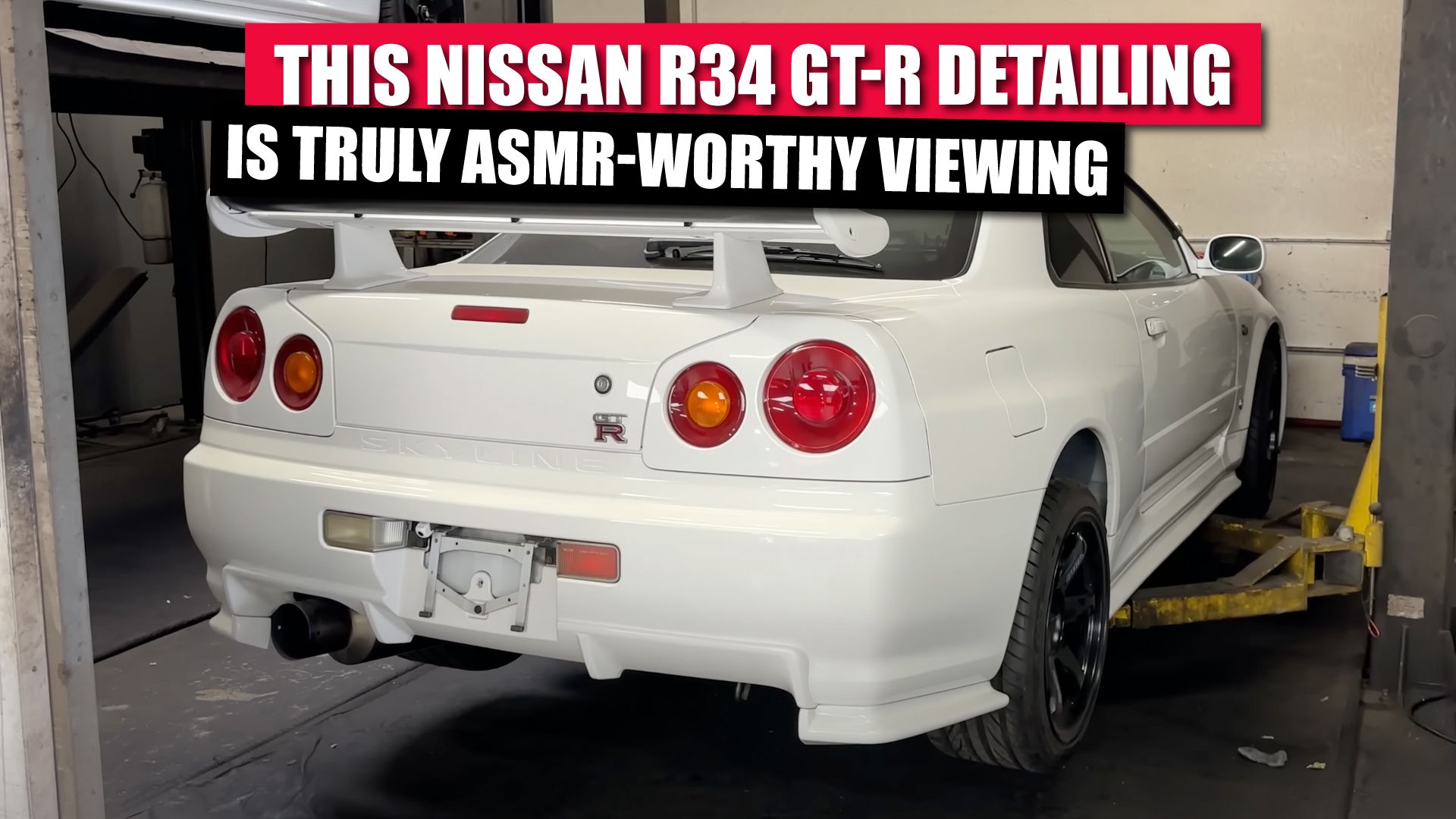 Nissan R34 GT-R Detailed To Absolute Skyline Perfection In ASMR Video
