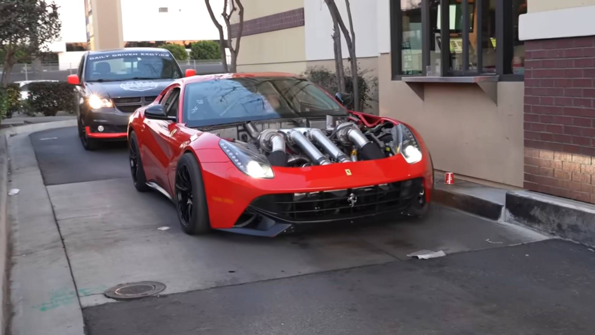 Watch This Ferrari F12 Twin-Turbo Setup Unleash Absolute Fury