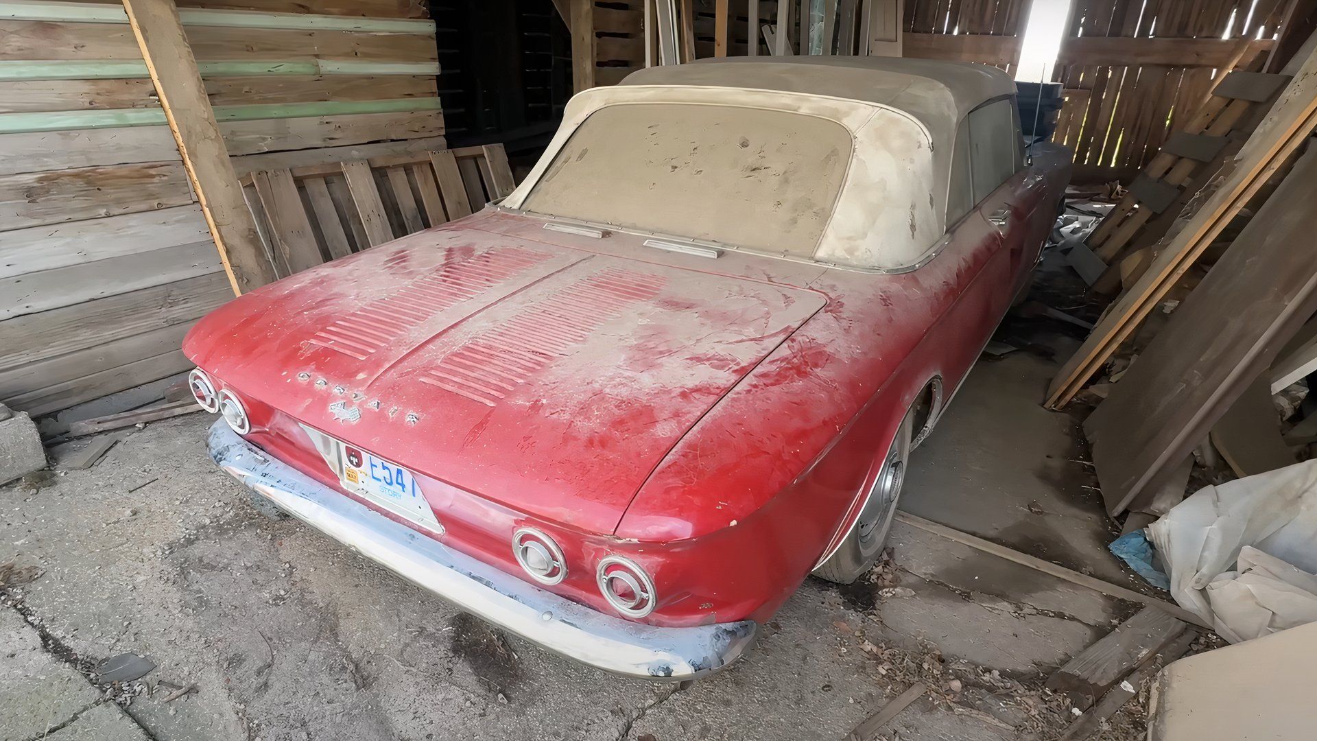 1964 Chevrolet Corvair Barn Find Made To Run For First Time In Years