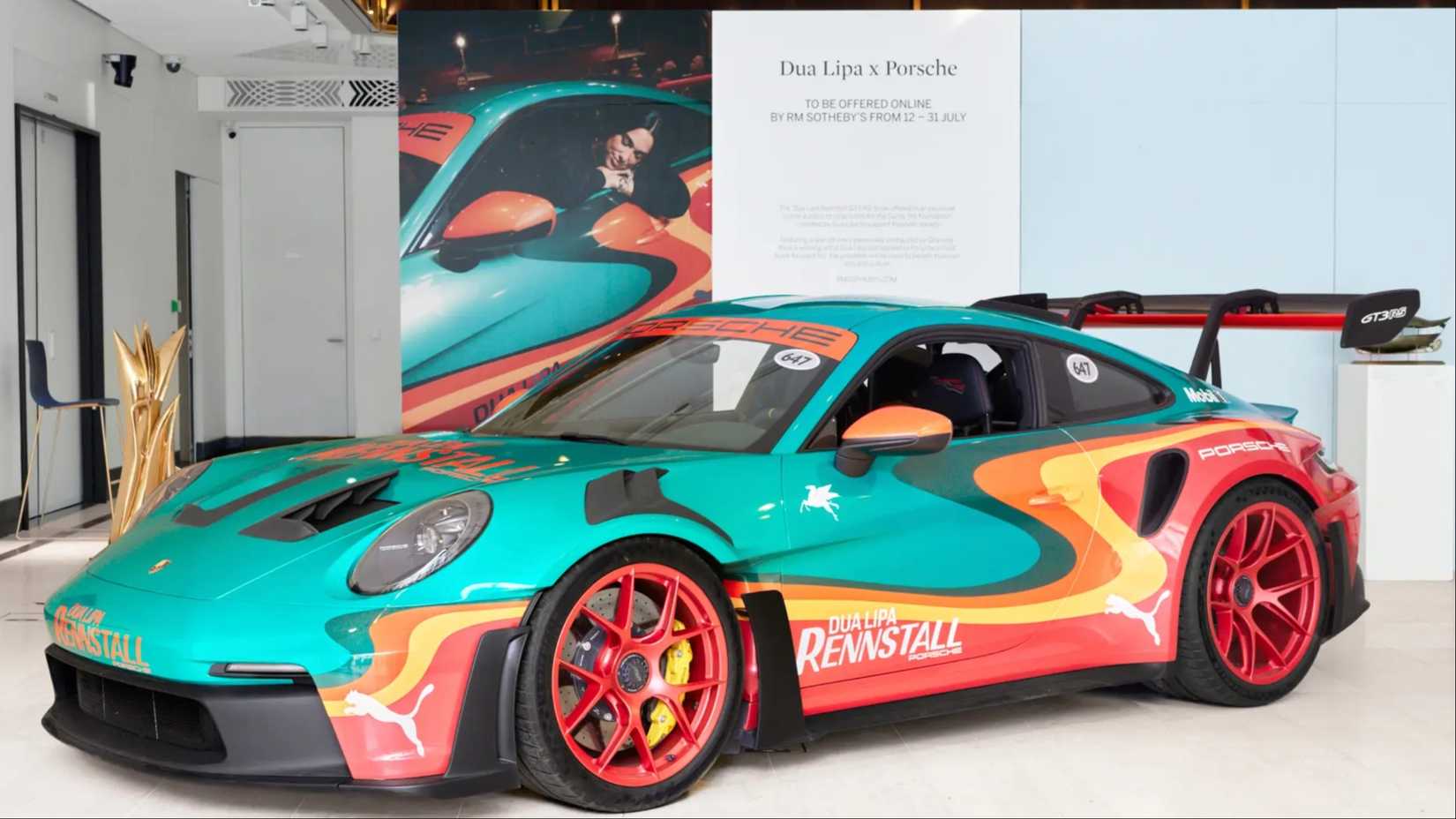 Dua Lipa’s Custom Porsche 911 GT3 RS Unveiled In Monaco, Heads To Auction