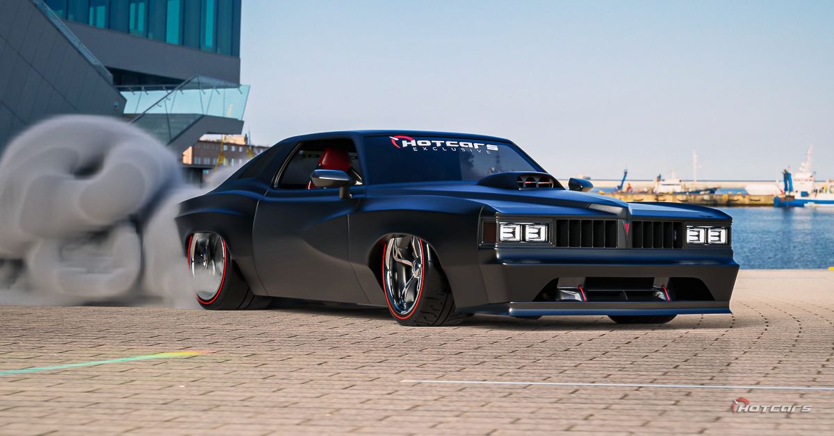 Our New Pontiac LeMans Render Is The Dark Knight Of Restomod Muscle Cars